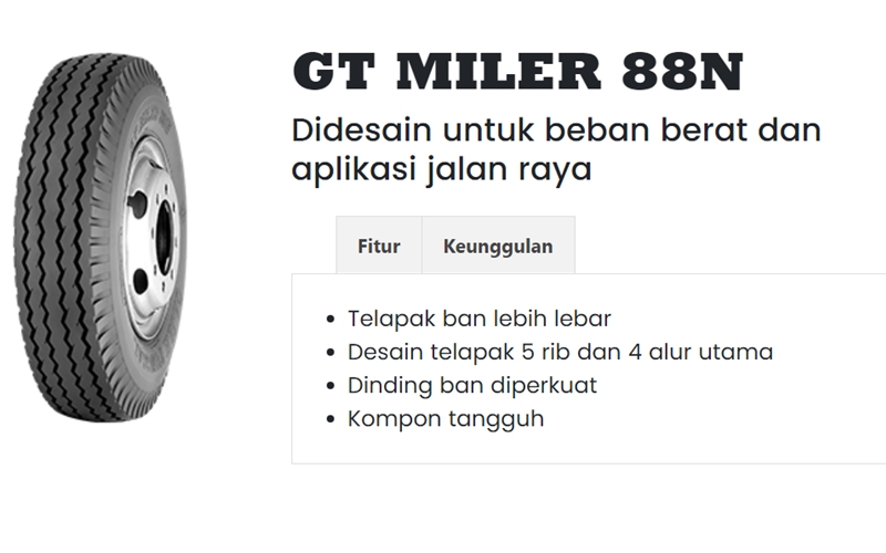 Harga Ban Luar Truk Fuso Fighter Ukuran 11.00 R20 16PR